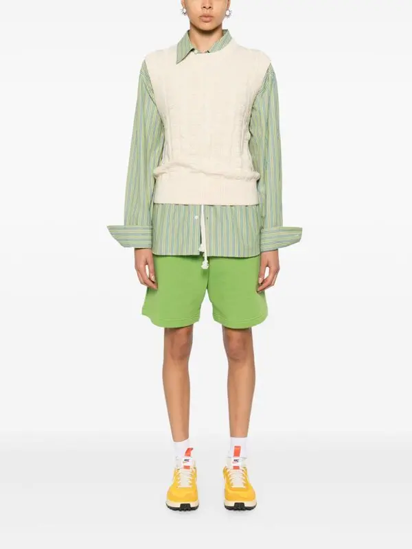 Acne Studios Face Logo-appliqué Cable-knit Jumper