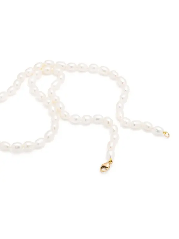 Adina Reyter 14kt Yellow Gold Seed Pearl Necklace - White