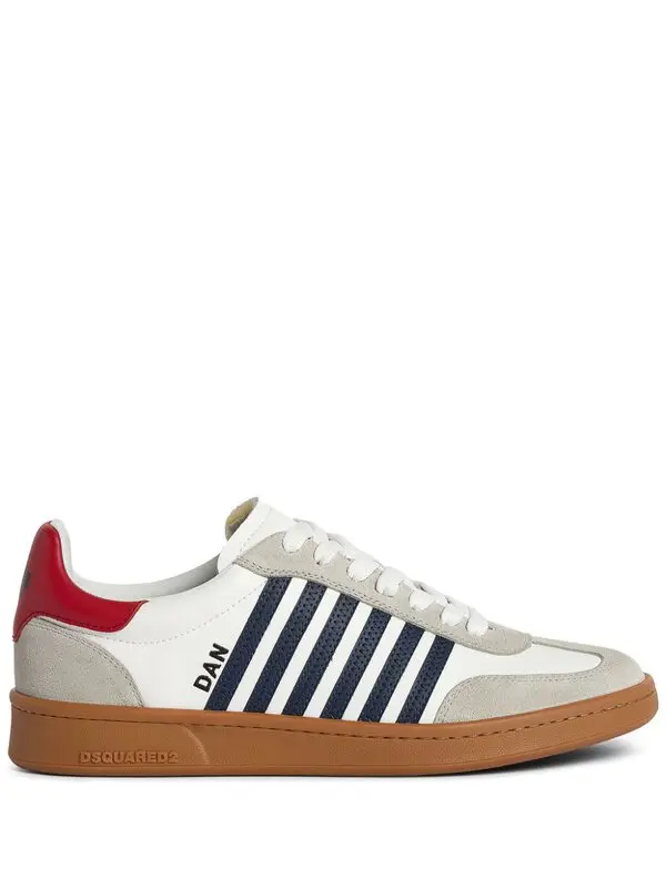 Dsquared2 Panelled Boxer Sneakers - White
