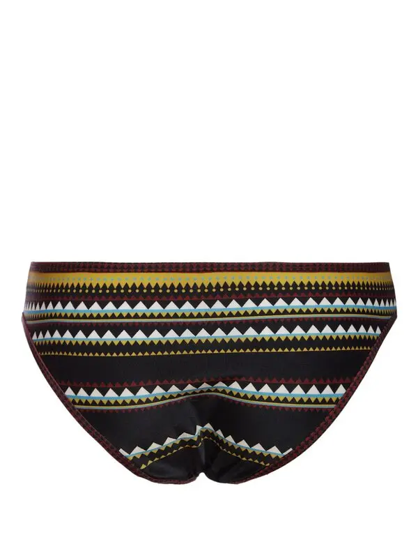La DoubleJ Geometric-print Bikini Bottoms