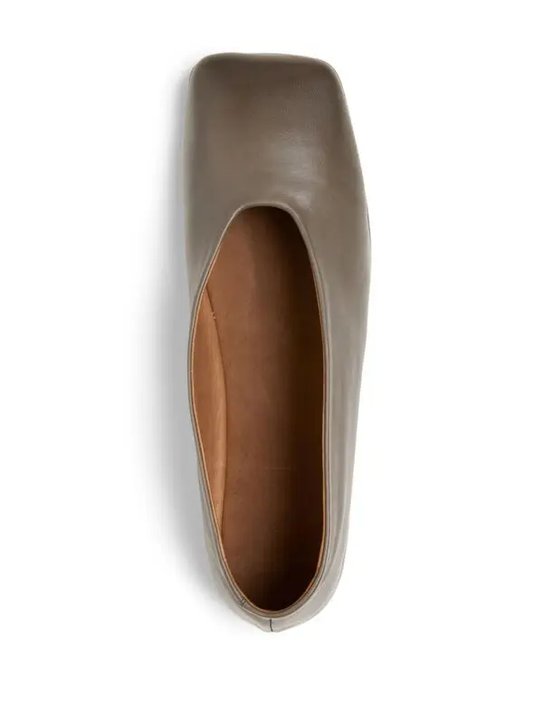 Marsèll Square-toe Ballerina Shoes - Brown