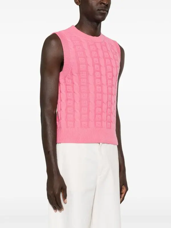 Acne Studios Face Logo Cable-knit Jumper