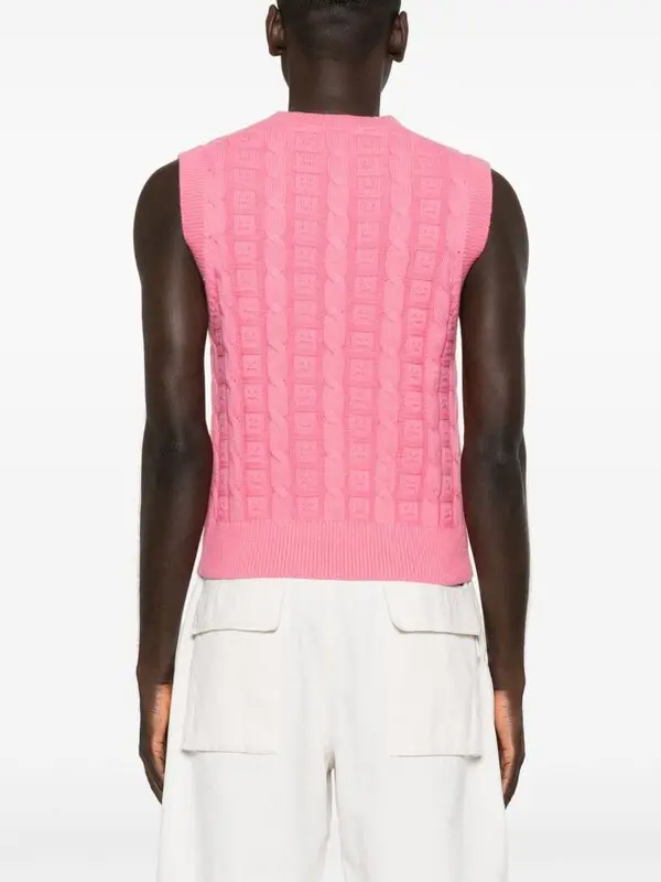 Acne Studios Face Logo Cable-knit Jumper