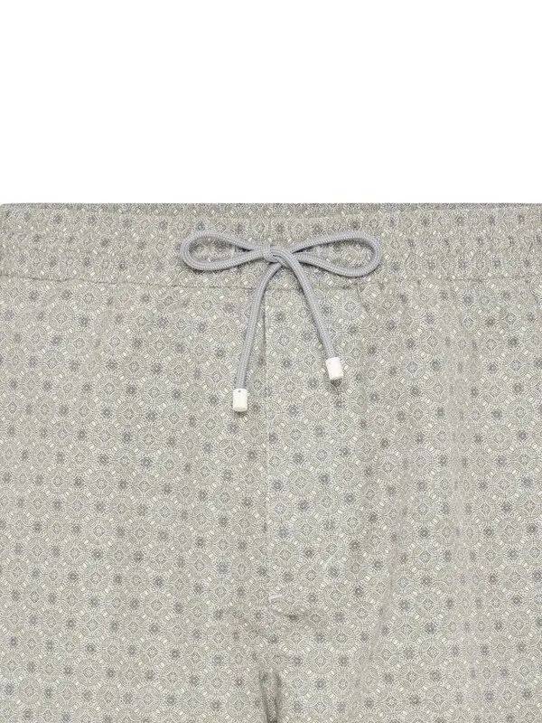Brunello Cucinelli Geometric-print Swim Shorts - Green
