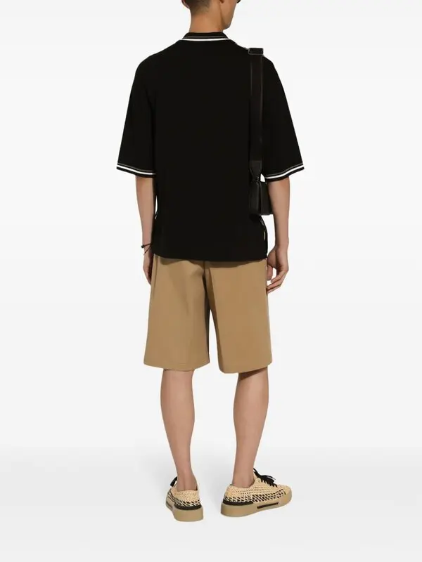 Dolce & Gabbana Pleat-detail Bermuda Shorts - Neutrals