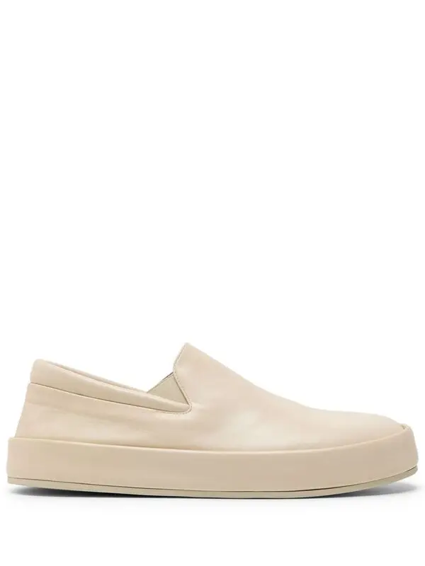 Marsèll Cassapelle Leather Sneakers - Neutrals