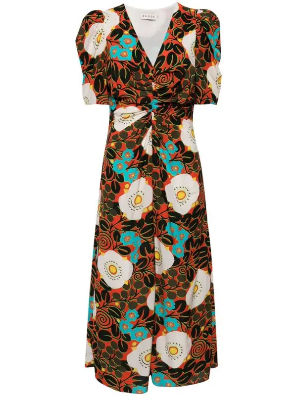 Rhode Maci Printed Midi Dress