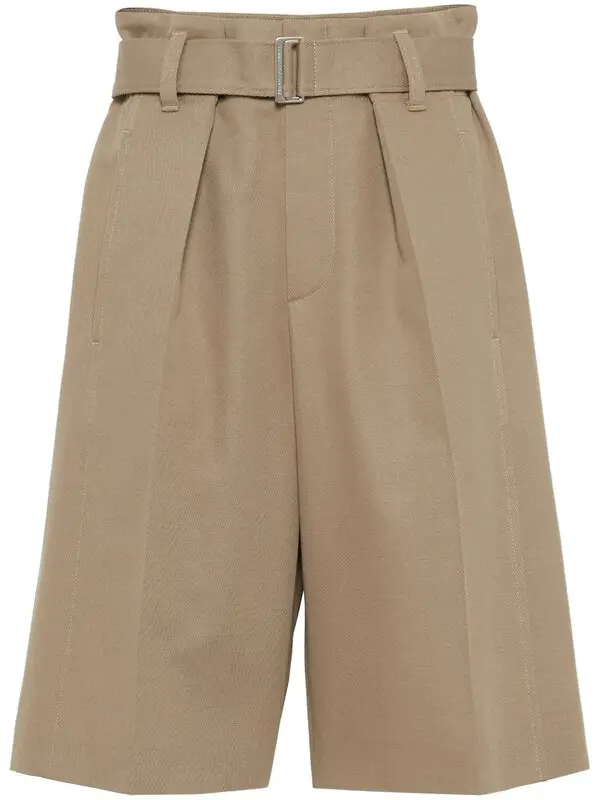Brunello Cucinelli Belted Tailored Bermuda Shorts