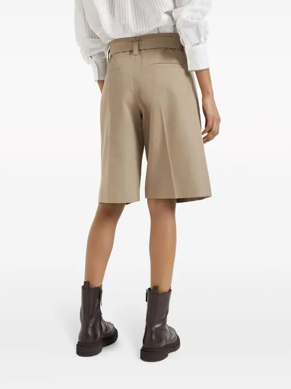 Brunello Cucinelli Belted Tailored Bermuda Shorts