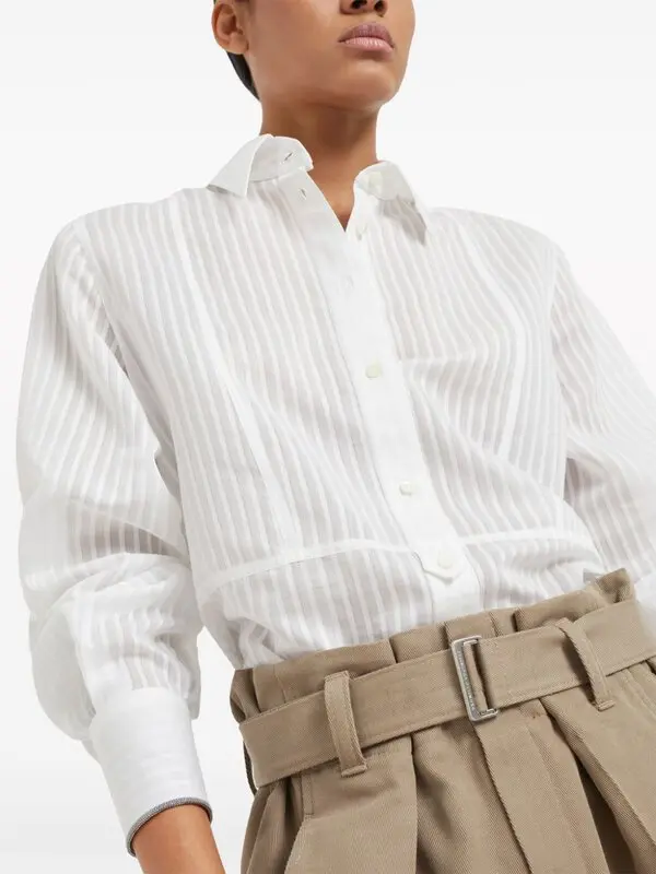 Brunello Cucinelli Belted Tailored Bermuda Shorts
