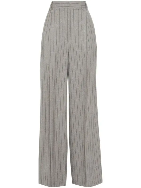 Brunello Cucinelli Wide-leg Wool Trousers