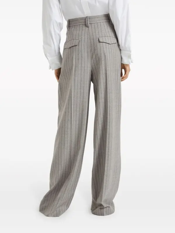 Brunello Cucinelli Wide-leg Wool Trousers