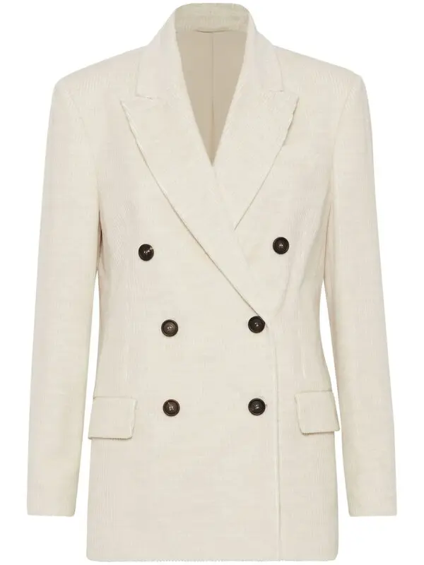 Brunello Cucinelli Corduroy Double-breasted Blazer