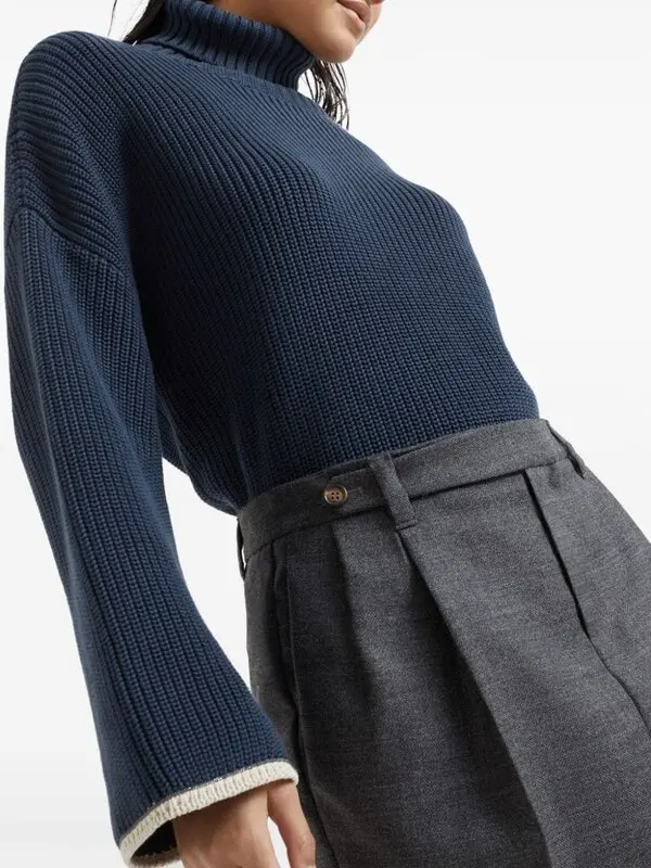 Brunello Cucinelli Tailored Virgin Wool Miniskirt