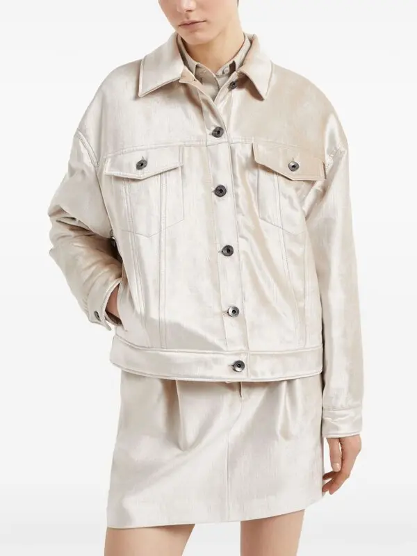 Brunello Cucinelli Padded Jacket - Neutrals