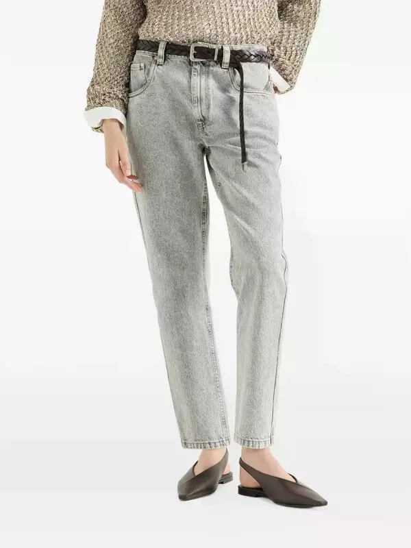 Brunello Cucinelli Mid-rise Tapered Jeans