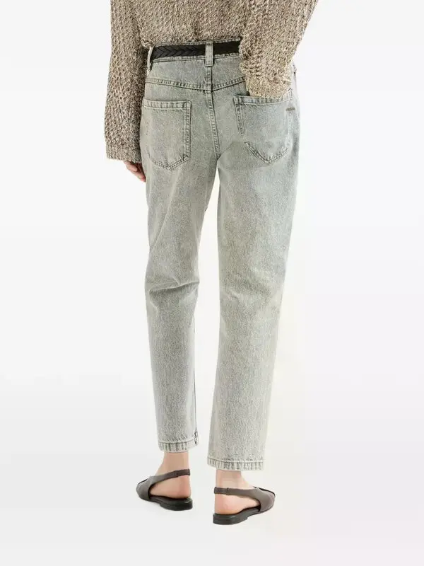 Brunello Cucinelli Mid-rise Tapered Jeans