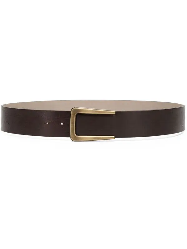 Brunello Cucinelli Buckled Leather Belt - Brown