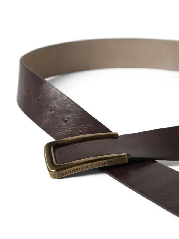 Brunello Cucinelli Buckled Leather Belt