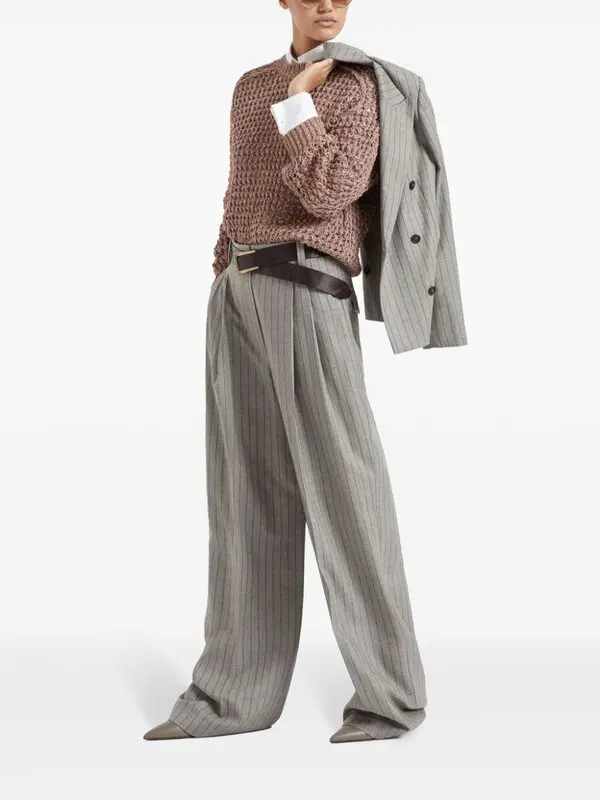 Brunello Cucinelli Pinstripe Double-breasted Blazer