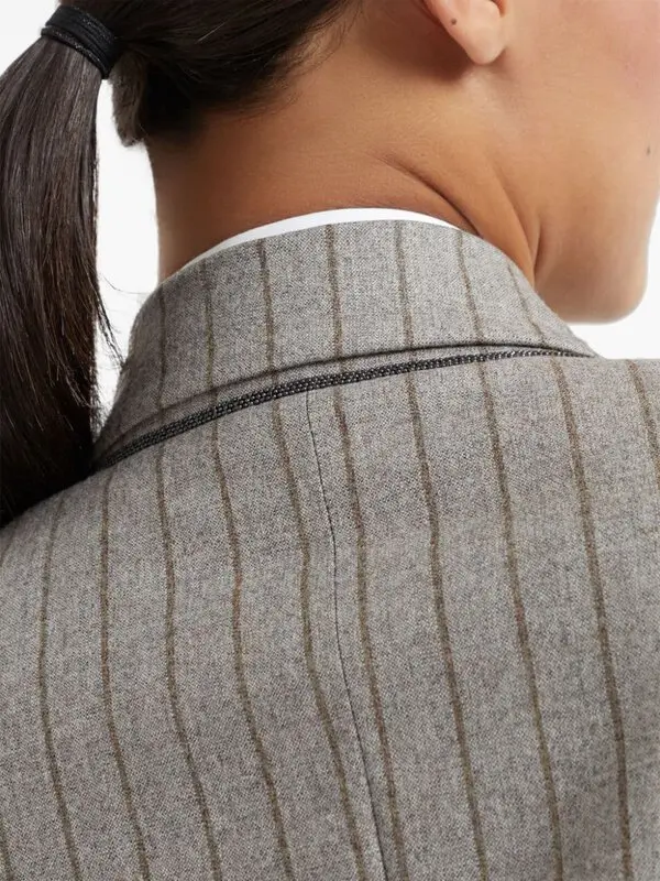 Brunello Cucinelli Pinstripe Double-breasted Blazer
