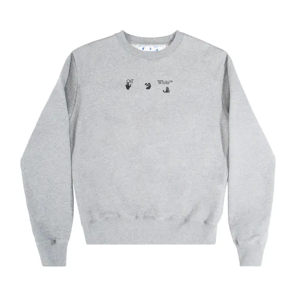 Off-White Marker Slim Crewneck - Grey