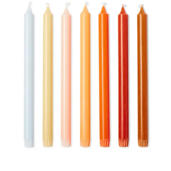 HAY Gradient Candle Set Of 7 - Rainbow