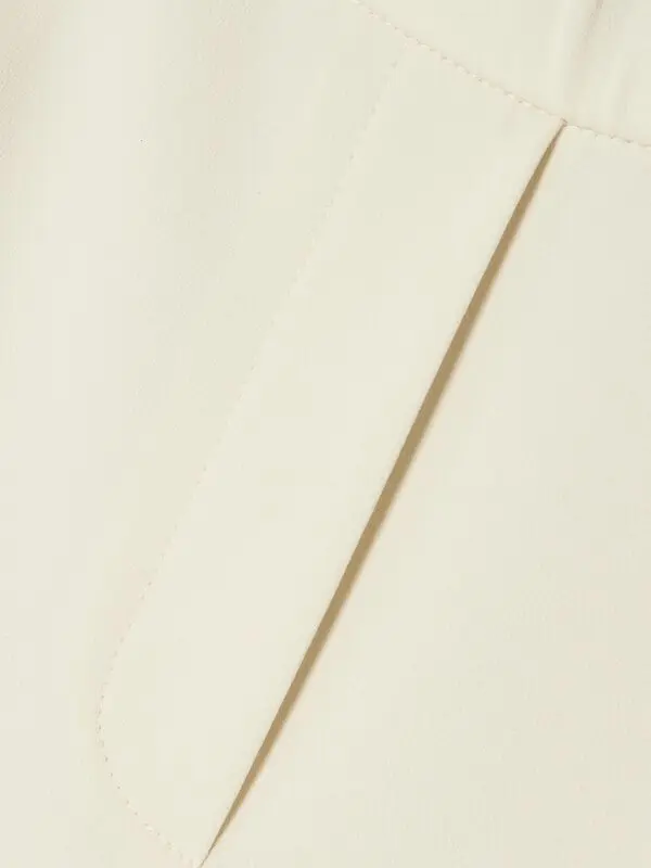 Theory Treeca Crepe Slim-leg Trousers - Neutrals