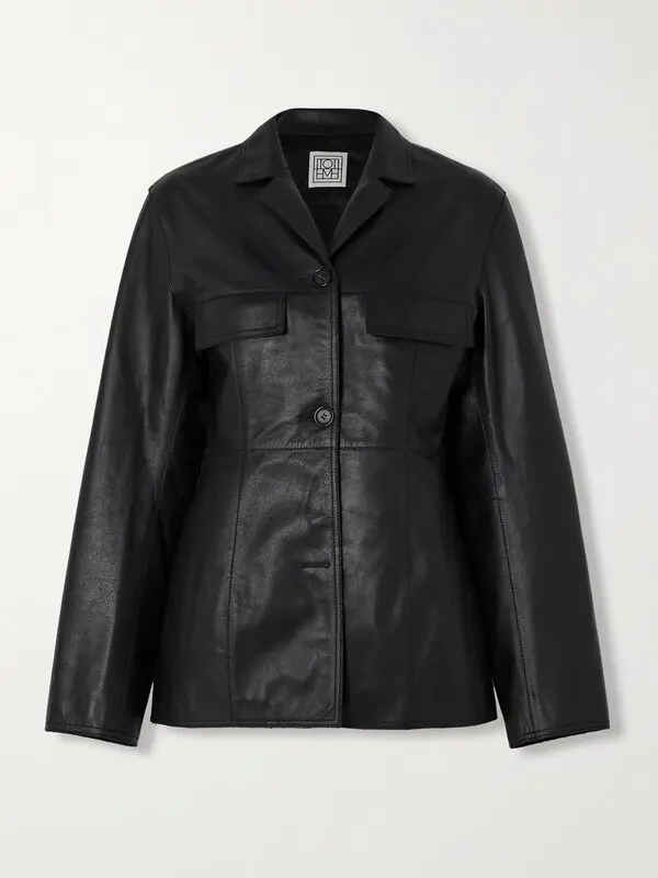 TOTEME Hourglass Leather Jacket