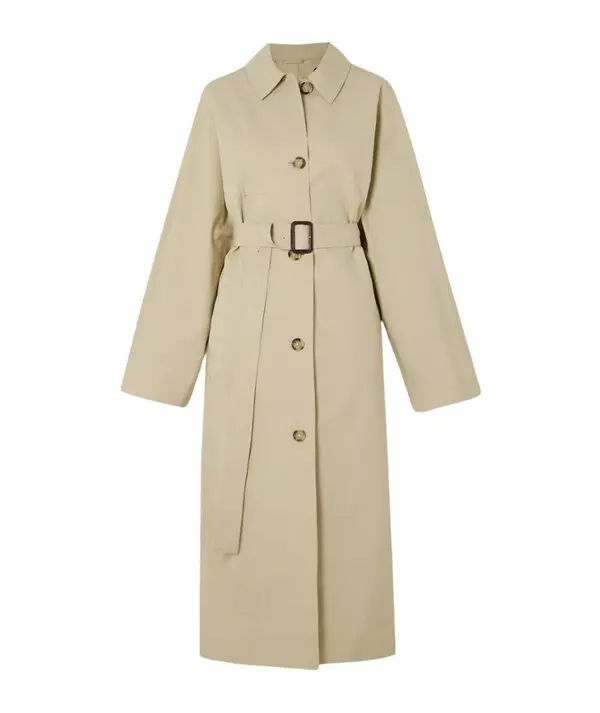 TOTEME Organic Cotton And Silk-blend Trench Coat