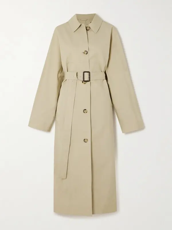 TOTEME Organic Cotton And Silk-blend Trench Coat