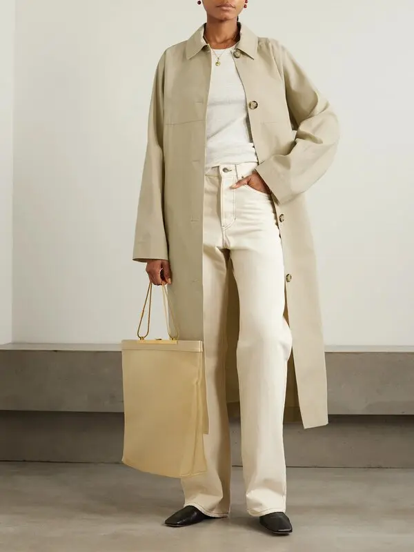 TOTEME Organic Cotton And Silk-blend Trench Coat