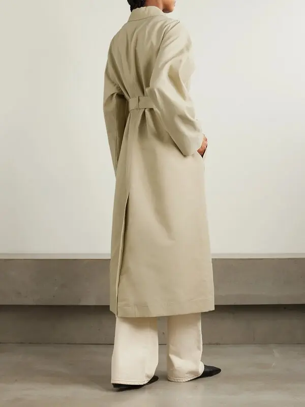 TOTEME Organic Cotton And Silk-blend Trench Coat