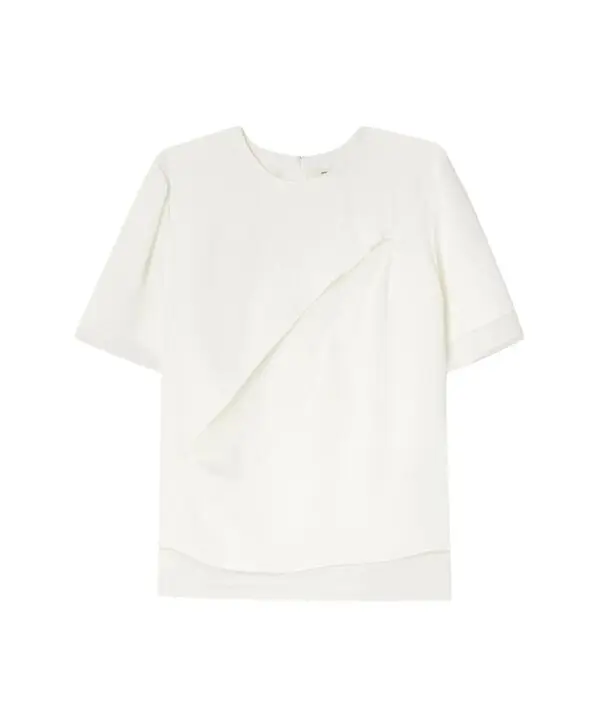 PETER DO Slash Silk And Chiffon T-shirt