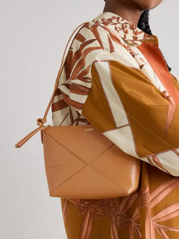 Loewe Puzzle Fold Shoulder Bag - Brown