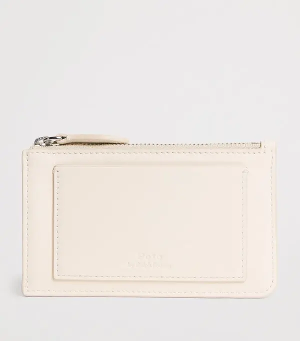 Polo Ralph Lauren Leather Polo Bear Card Holder