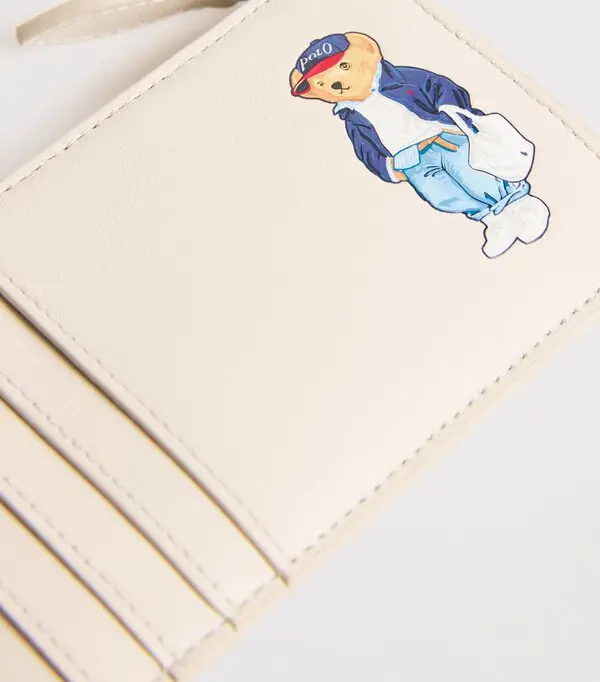 Polo Ralph Lauren Leather Polo Bear Card Holder