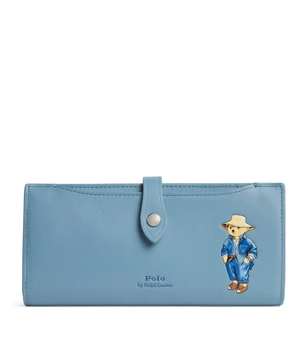 Polo Ralph Lauren Leather Polo Bear Wallet