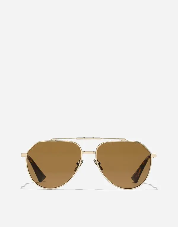 Dolce & Gabbana Stefano Aviator Sunglasses - Gold