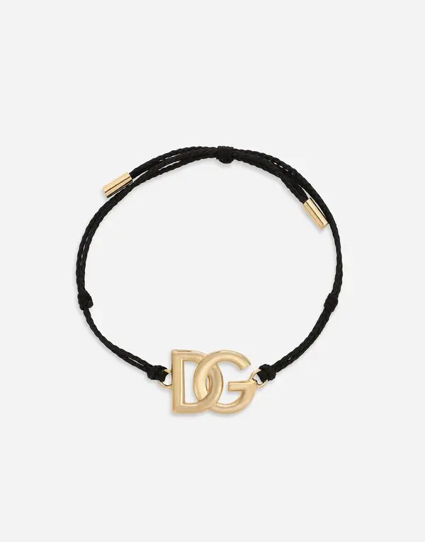 Dolce & Gabbana Cord Bracelet With Dg Logo - Multicolor