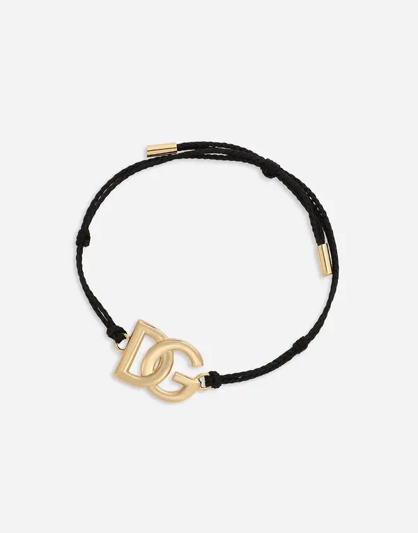 Dolce & Gabbana Cord Bracelet With Dg Logo - Multicolor