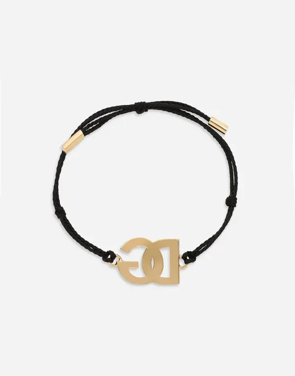 Dolce & Gabbana Cord Bracelet With Dg Logo - Multicolor