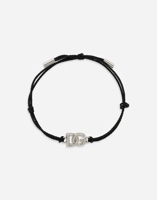 Dolce & Gabbana Cord Bracelet With Dg Logo - Multicolor