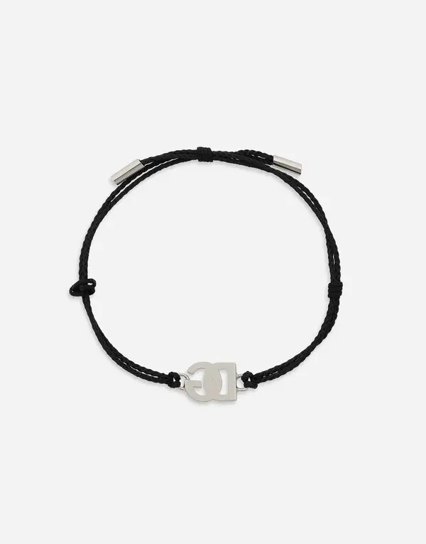 Dolce & Gabbana Cord Bracelet With Dg Logo - Multicolor
