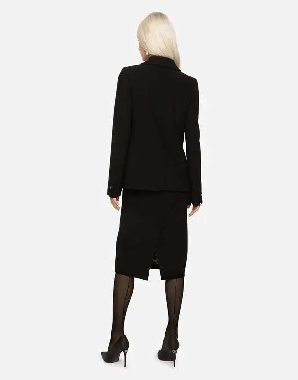 Dolce & Gabbana Stretch Woolen Skirt