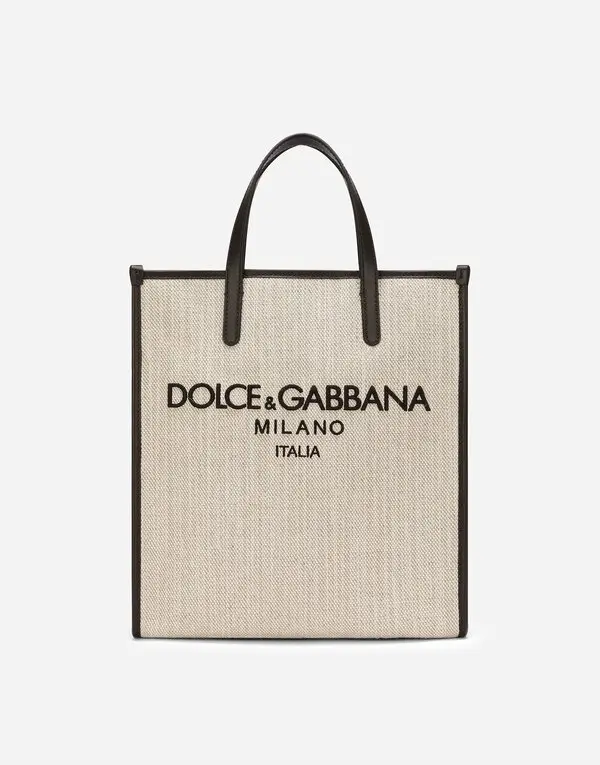 Dolce & Gabbana Small Canvas Shopper - Beige