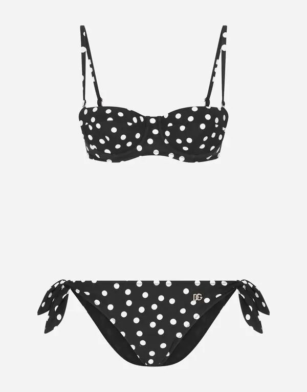Dolce & Gabbana Polka-dot Balconette Bikini - Print