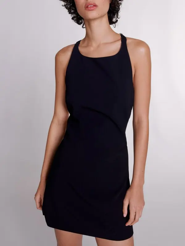 Maje Short Lace-up Dress