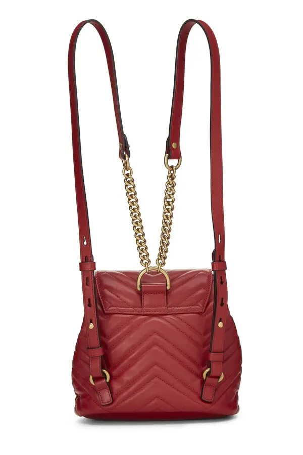 Gucci Leather Gg Marmont Backpack