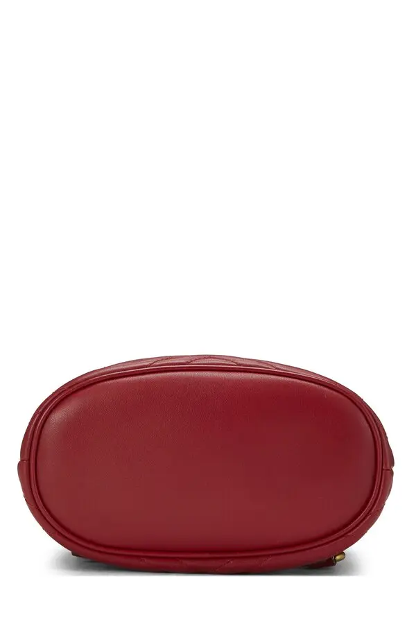 Gucci Leather Gg Marmont Backpack - Red
